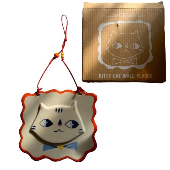 The Land of Nod | Wall Decor | The Land Of Nod Kitty Cat Wall Plaque ...